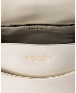 Prada Mini Leather Handbag - White