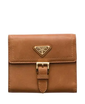 Prada Small Nappa Leather Wallet - Brown
