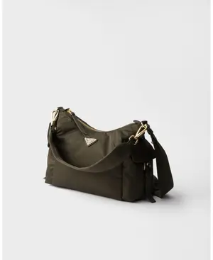 Prada Explore Large Re-nylon And Leather Bag - Green
