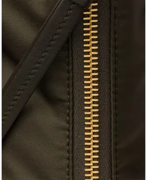Prada Explore Large Re-nylon And Leather Bag - Green