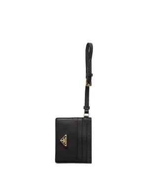 Prada Nappa Leather Card Holder - Black