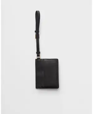 Prada Nappa Leather Card Holder - Black