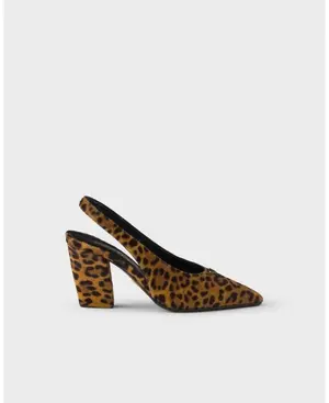 Prada Printed Leather Slingback Pumps