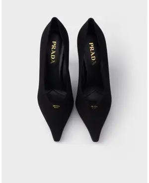 Prada Suede Pointy Toe Pumps