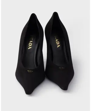 Prada Suede Pointy Toe Pumps