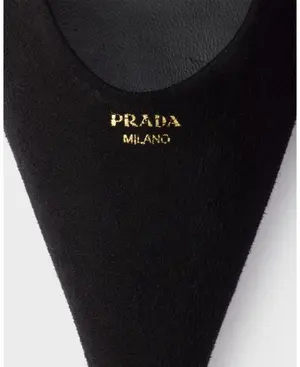 Prada Suede Pointy Toe Pumps