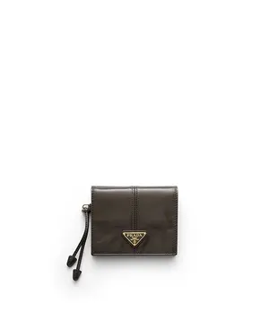 Prada Small Leather Wallet - Forest