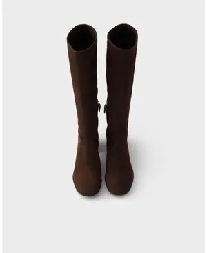 Prada Stretch Suede Boots