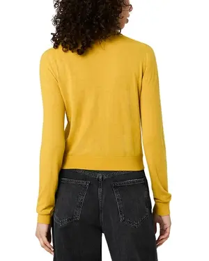 French Connection Nola Knit Polo Top - Deep Marigold
