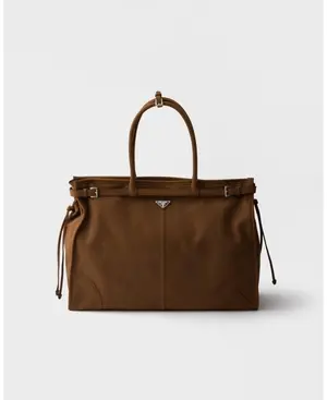 Prada Bonnie Nubuck Leather Tote Bag