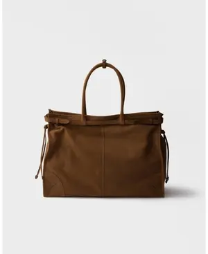 Prada Bonnie Nubuck Leather Tote Bag