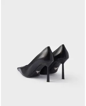 Prada Pointed-toe Leather Pumps