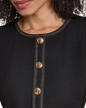 Karl Lagerfeld Paris Pleated Drop Waist Dress