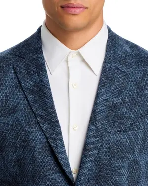 Etro Regular Fit Printed Paisley Cotton Blend Jacket