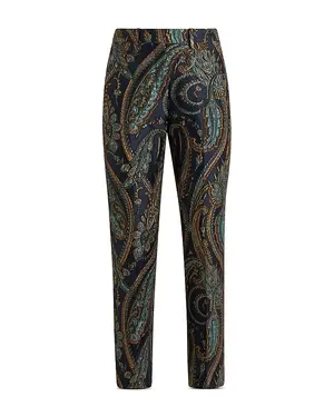 Etro Bristol Brocade Trousers - Blue Multi