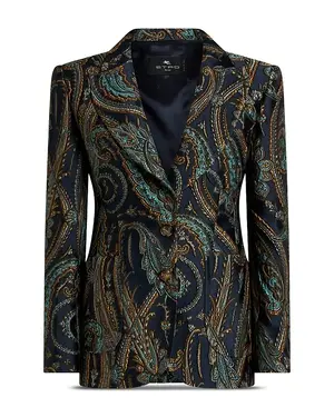 Etro Fitted Brocade Blazer