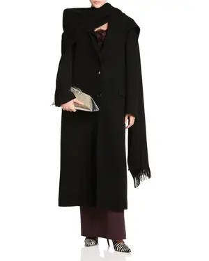 Attico Wool & Cashmere Long Coat