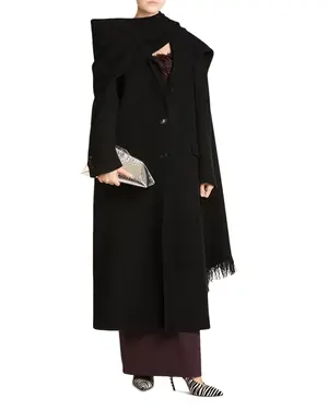 Attico Wool & Cashmere Long Coat