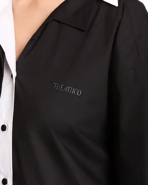 Attico Layered Look Button Front Shirt