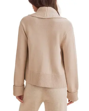 Splendid Aria Open Front Sweater Jacket - Wheat