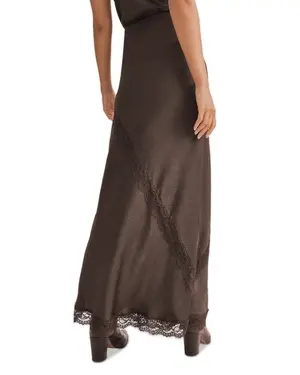 Splendid Penelope Lace Maxi Slip Skirt