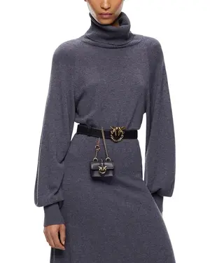 Pinko Nantes Abito Turtleneck Dress
