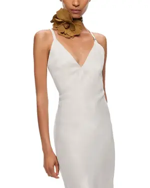 Pinko Acquato Twill Maxi Dress