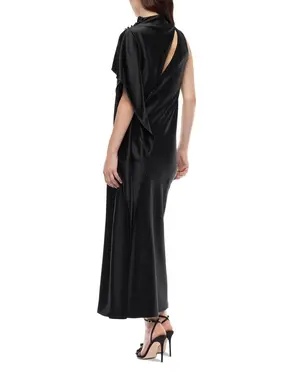 Pinko De Tomaso Asymmetrical Satin Dress