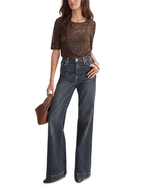 Splendid Skylar Stretch Lace Top