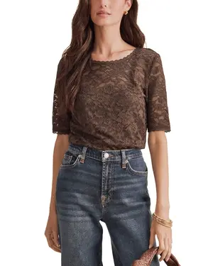 Splendid Skylar Stretch Lace Top