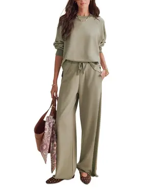 Splendid Dolman Sleeve Sweatshirt - Eucalyptus