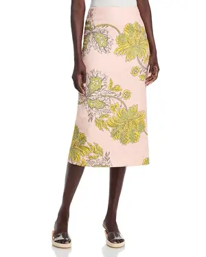 La DoubleJ Pencil Placee Floral Skirt - Swathe