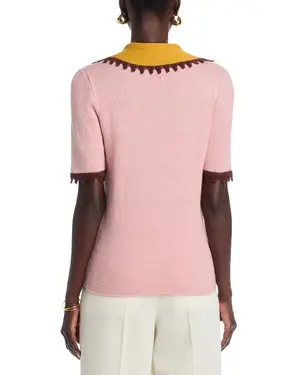 La DoubleJ Cotton Cashmere Knit Polo Shirt