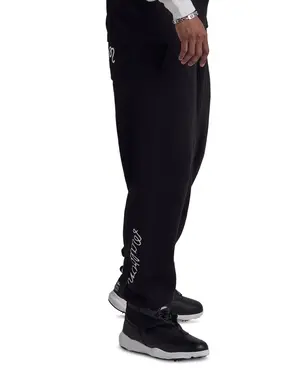 MALBON Relaxed Fit Cotton Drawstring Sweatpants