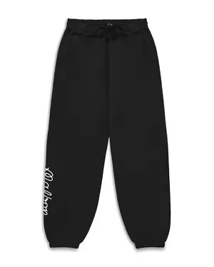 MALBON Relaxed Fit Cotton Drawstring Sweatpants