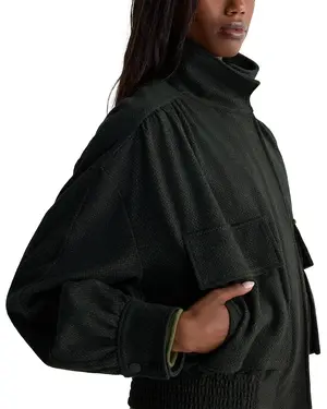 Diane Von Furstenberg Shay Stand Collar Jacket