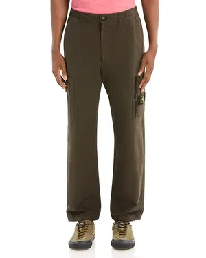 Stone Island Pantalone Loose Fit Cotton Pants - Coal Grey