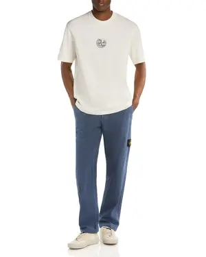 Stone Island Compass Graphic Logo Cotton T-shirt