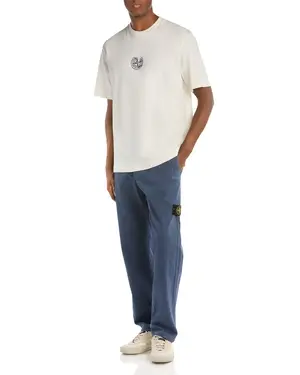Stone Island Compass Graphic Logo Cotton T-shirt