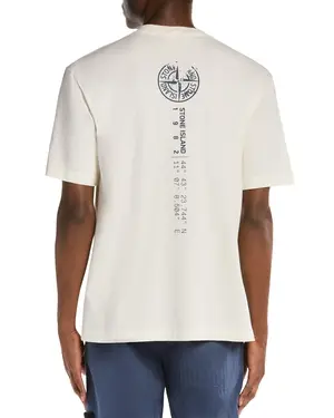 Stone Island Compass Graphic Logo Cotton T-shirt
