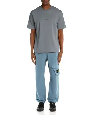 Stone Island Logo Compass Graphic Cotton T-shirt