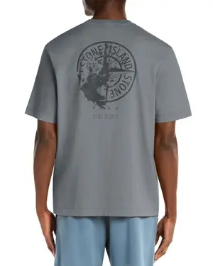 Stone Island Logo Compass Graphic Cotton T-shirt