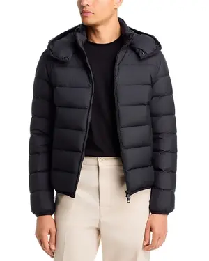 Moncler Montbrocq Hooded Short Down Jacket - Black