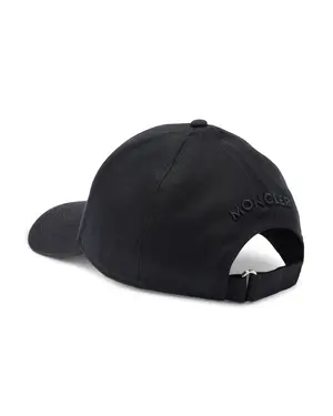 Moncler Gabardine Logo Cotton Baseball Cap