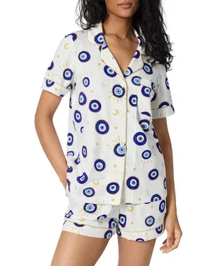 BEDHEAD PAJAMAS Printed Short Sleeve Boxer Pajama Set Exclusive