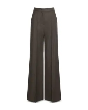 Max Mara Mxmcampo Wool Wide Leg Pants