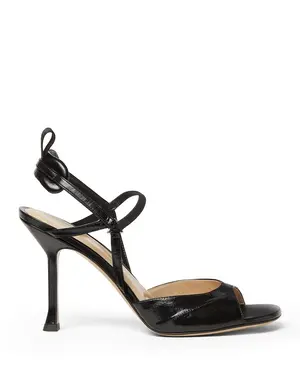 Fendi Colibri Leather Slingback Sandals