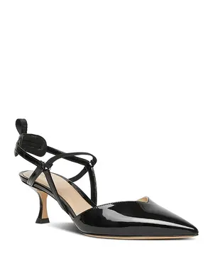 Fendi Very Colibri Mid Heel Slingbacks - Nero