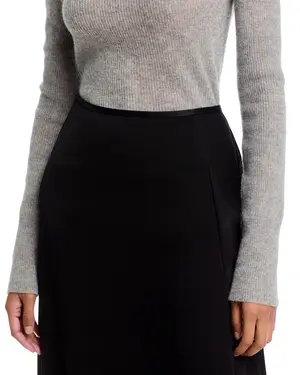Theory Asymmetrical Hem Midi Skirt