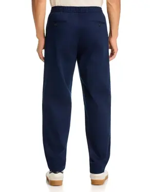 Theory Relaxed Fit Tapered Moonsoft Cotton Pants - Baltic